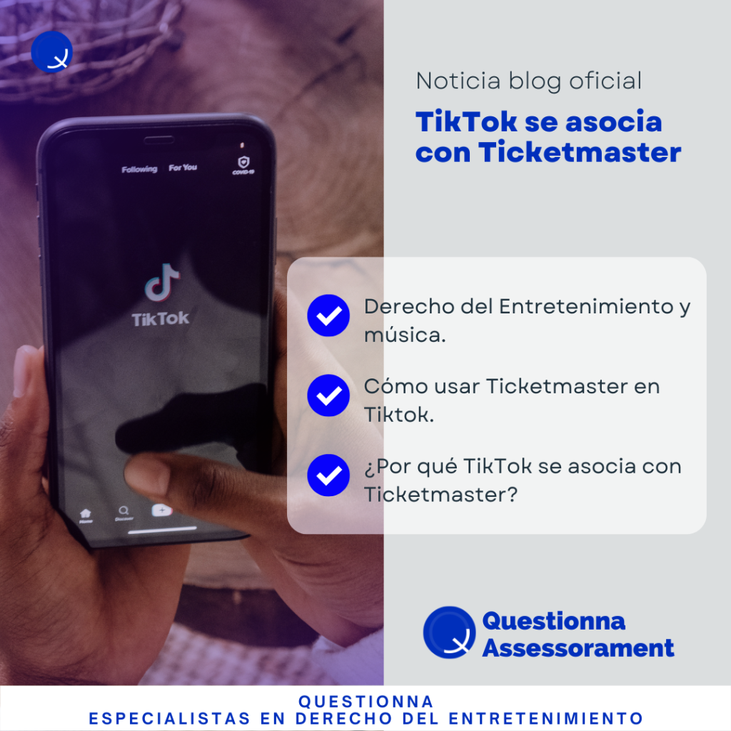 TikTok se asocia con Ticketmaster - Questionna